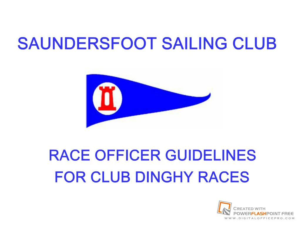 PPT - SAUNDERSFOOT SAILING CLUB PowerPoint Presentation, free download ...