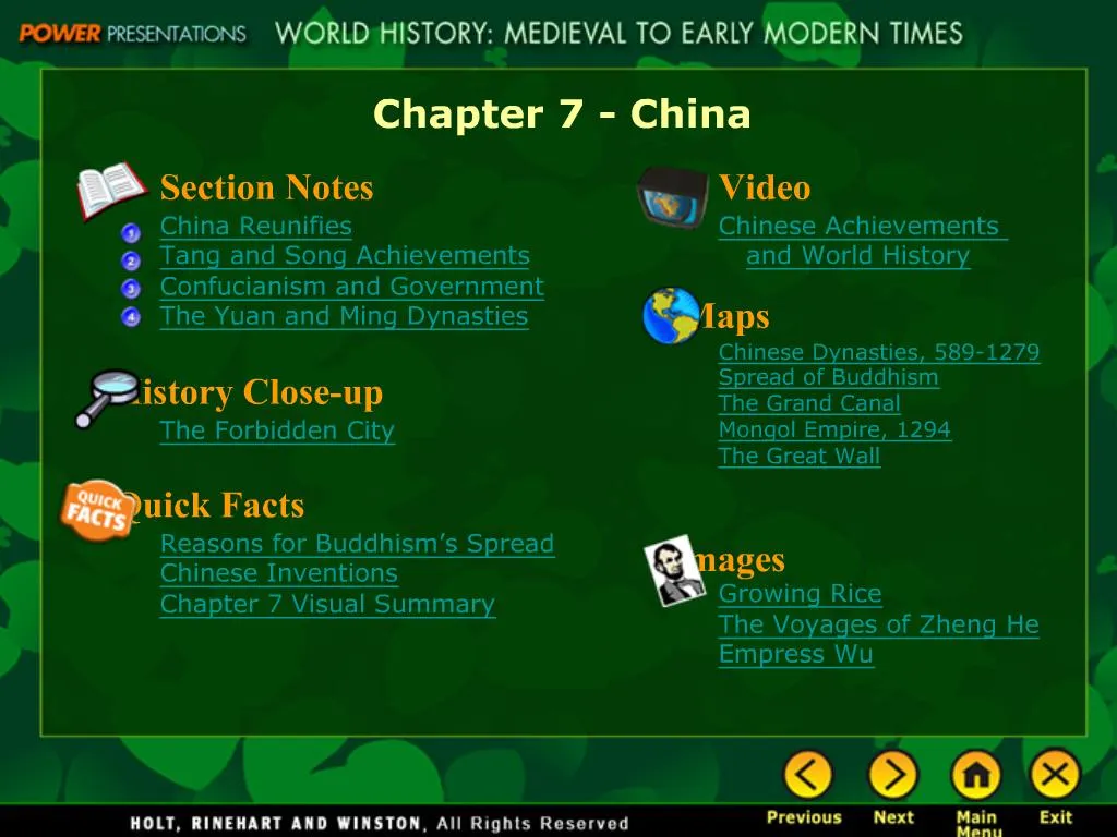 PPT - Chapter 7 - China PowerPoint Presentation, free download - ID:560563