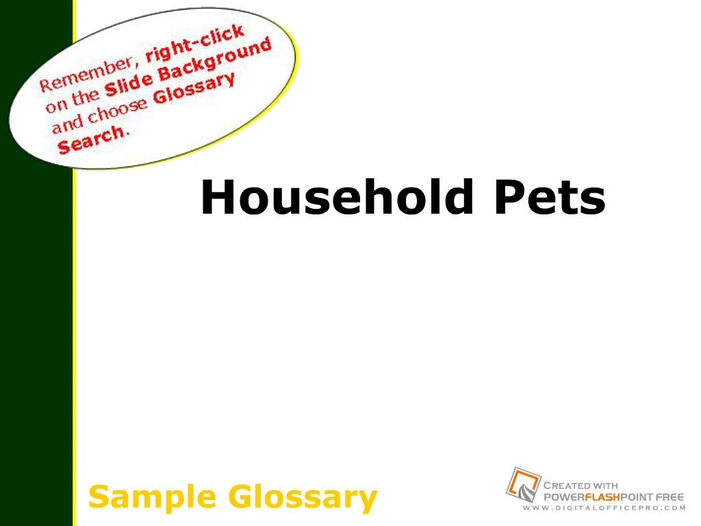 PPT - Sample Glossary PowerPoint Presentation, free download - ID:56279