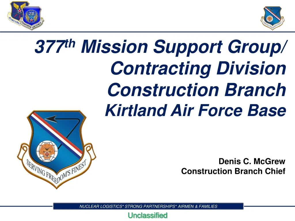 PPT - 377 th Mission Support Group/ Contracting Division Construction ...