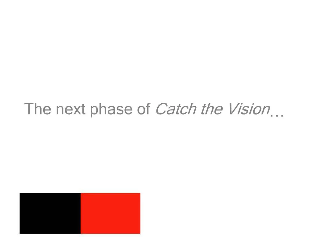 PPT - The next phase of Catch the Vision PowerPoint Presentation, free ...