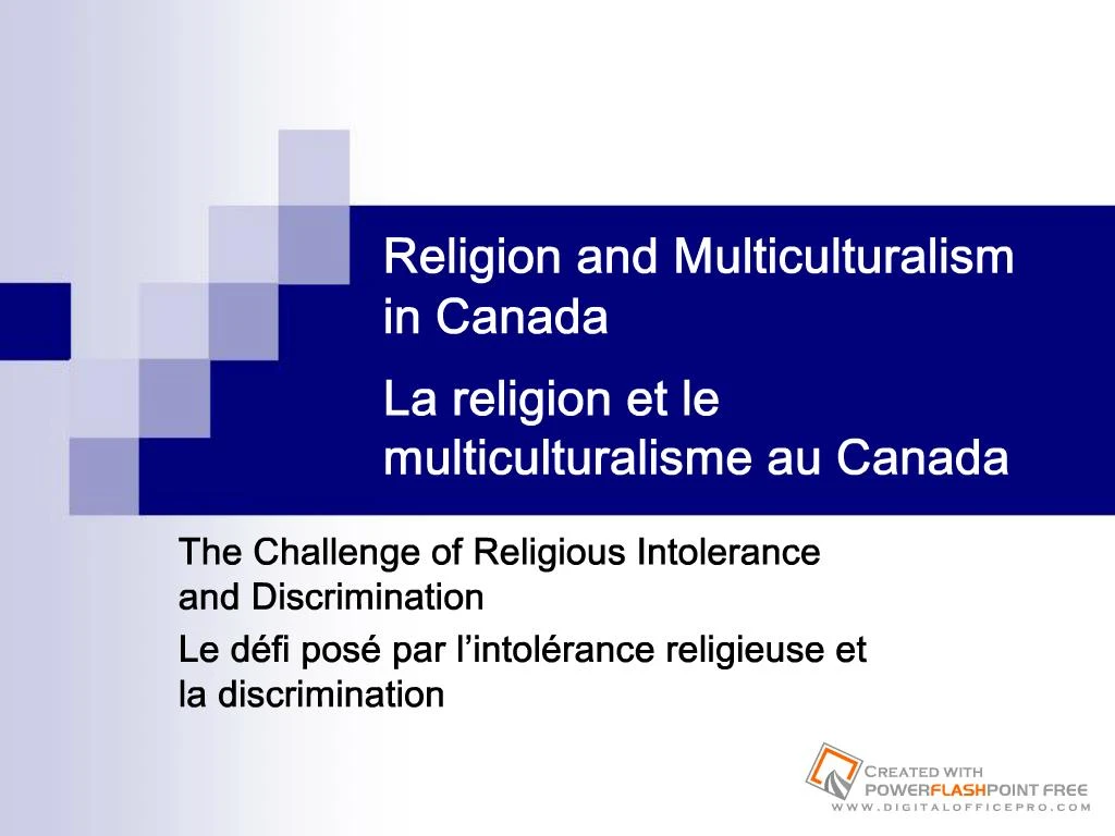 PPT - Religion and Multiculturalism in Canada PowerPoint Presentation, free download - ID:56857