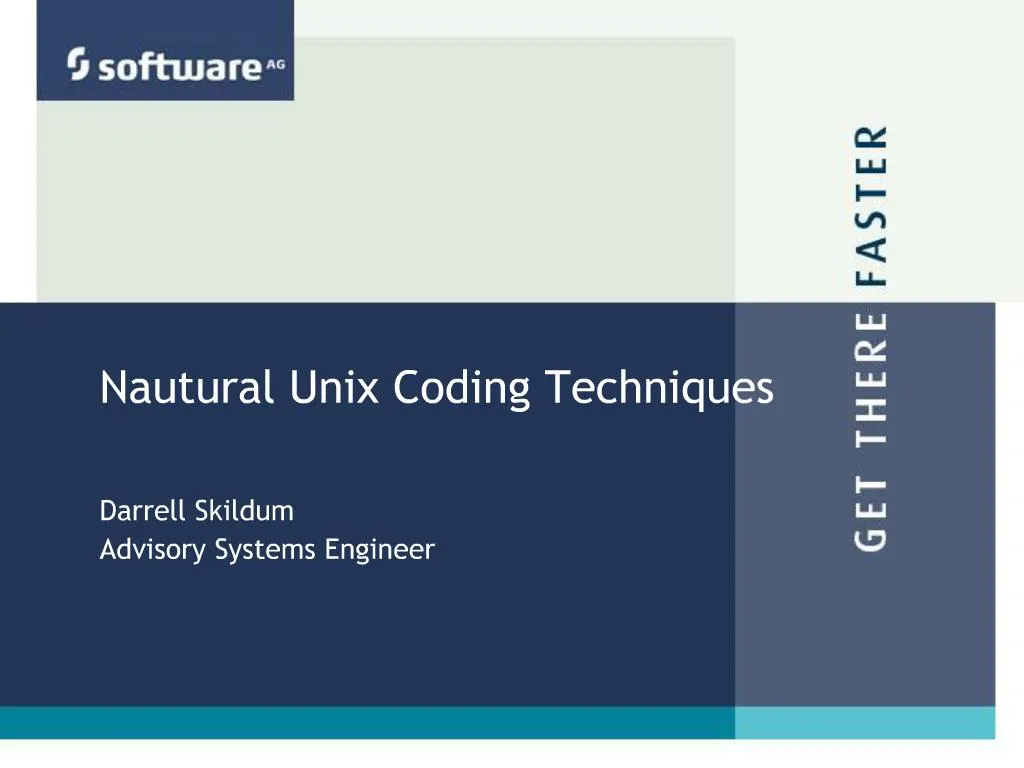 PPT - Nautural Unix Coding Techniques PowerPoint Presentation, free download - ID:569048