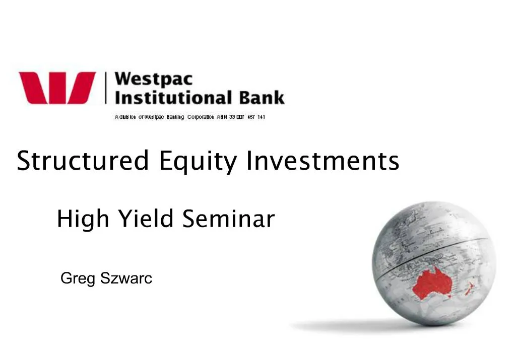 PPT - Structured Equity Investments PowerPoint Presentation, free ...