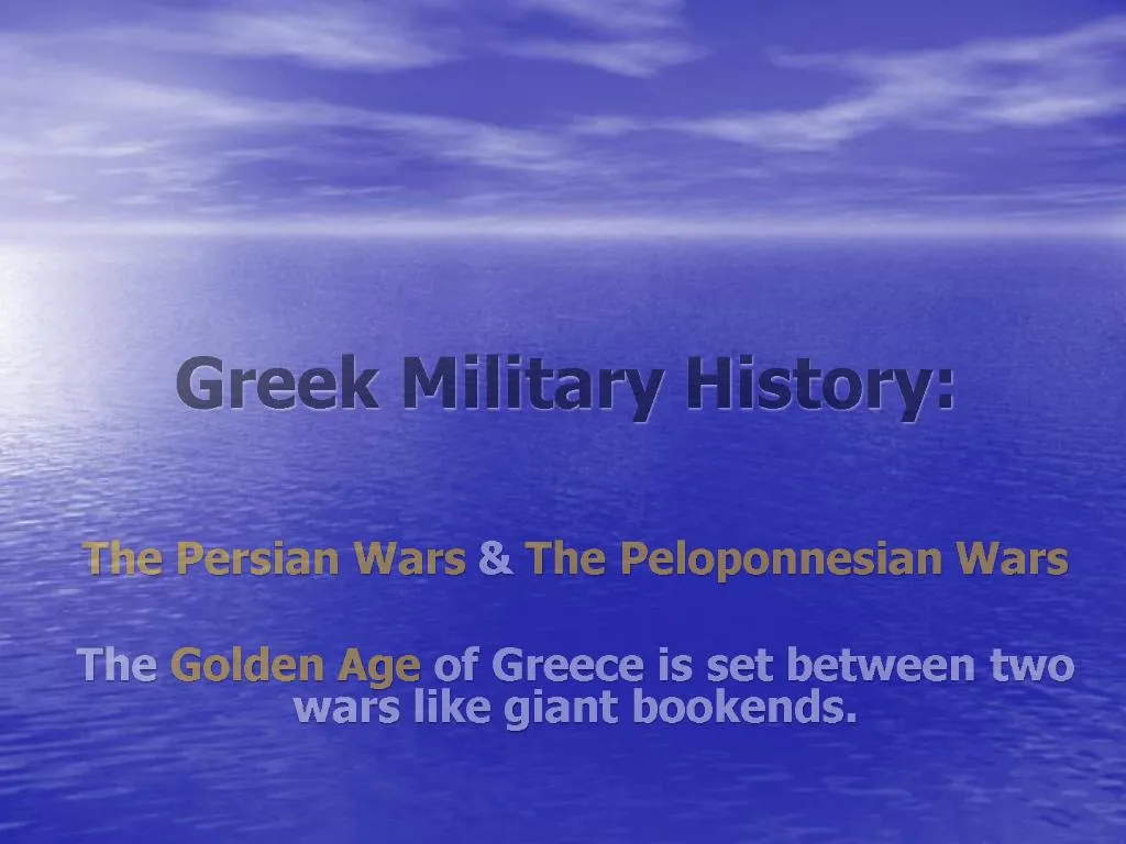 PPT - Greek Military History: PowerPoint Presentation, free download ...