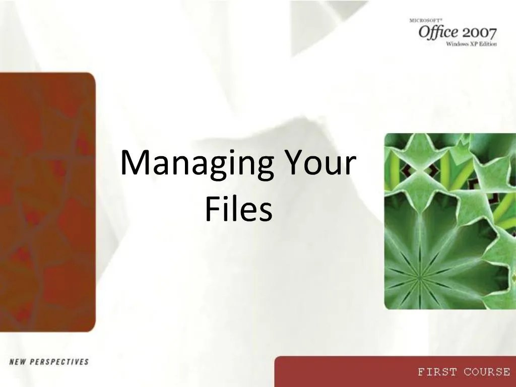 PPT - Managing Your Files PowerPoint Presentation, free download - ID ...