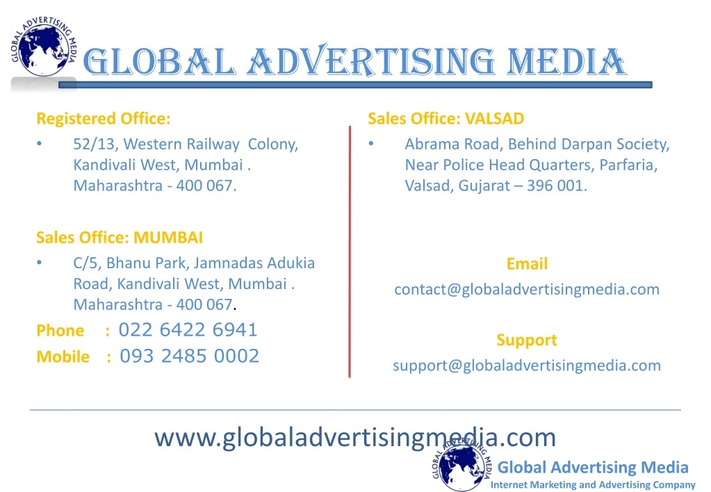PPT - Global Advertising Media PowerPoint Presentation, free download ...