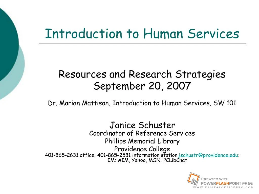 PPT - Introduction to Human Services PowerPoint Presentation, free ...