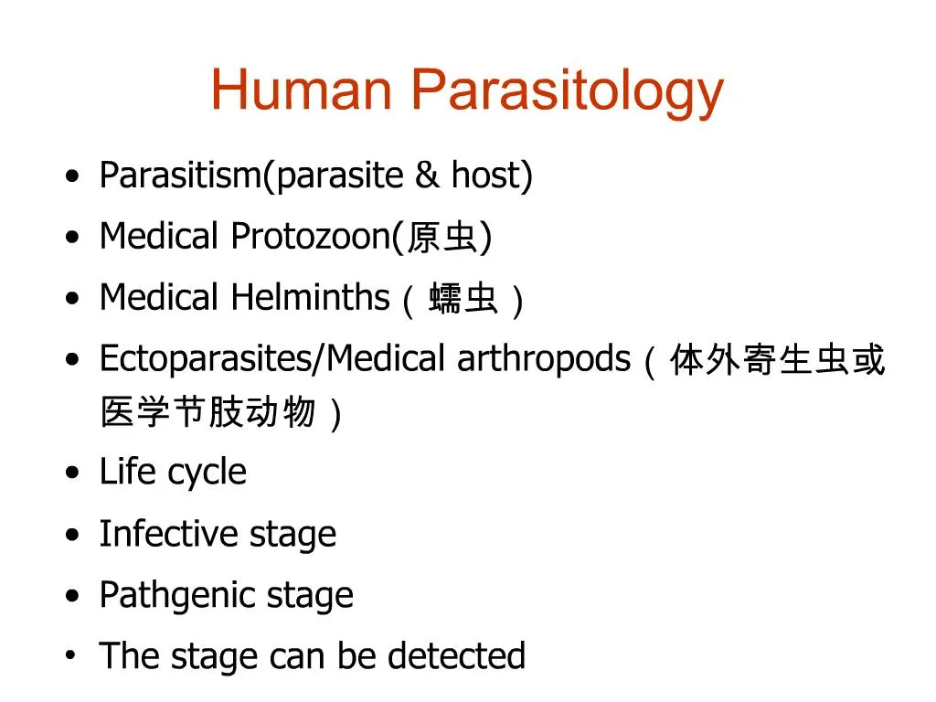 PPT - Human Parasitology PowerPoint Presentation, free download - ID:584159