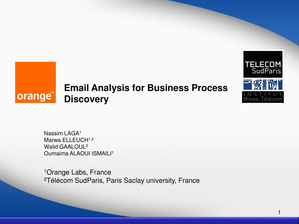 PPT - Email Analysis for Business Process Discovery PowerPoint ...