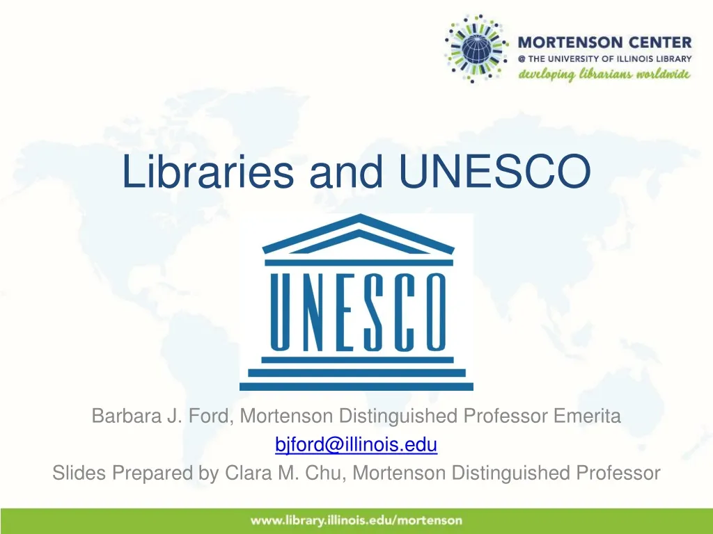 PPT - Libraries and UNESCO PowerPoint Presentation, free download - ID ...