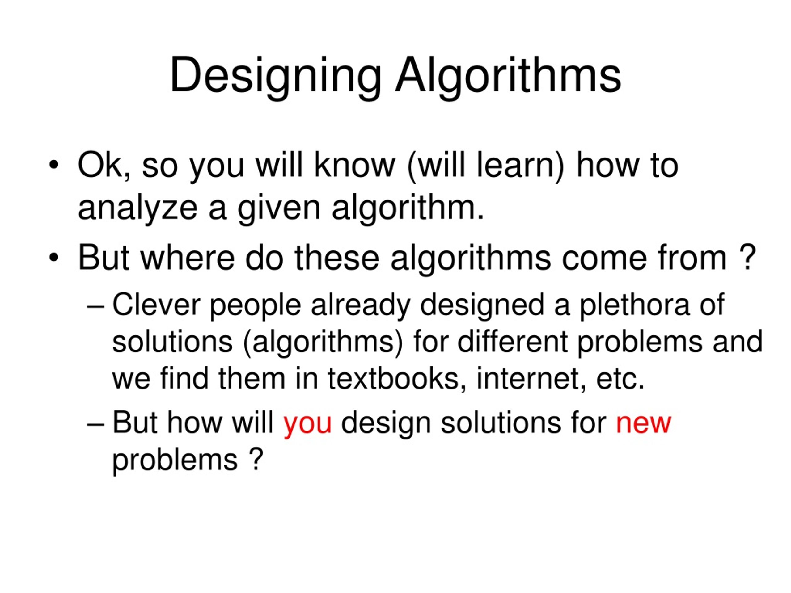 PPT - Design and Analysis of Algorithms PowerPoint Presentation, free ...