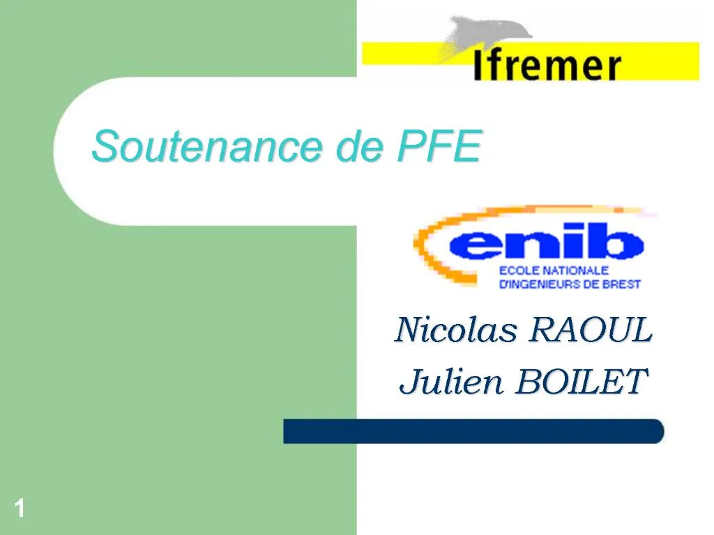 PPT - Soutenance de PFE PowerPoint Presentation, free download - ID:594012