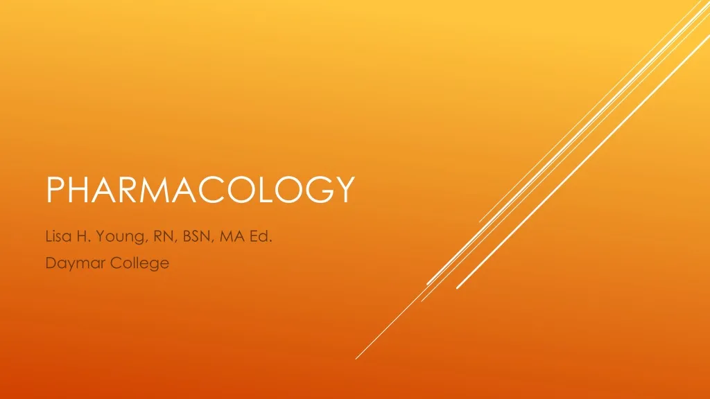PPT - Pharmacology PowerPoint Presentation, free download - ID:594281