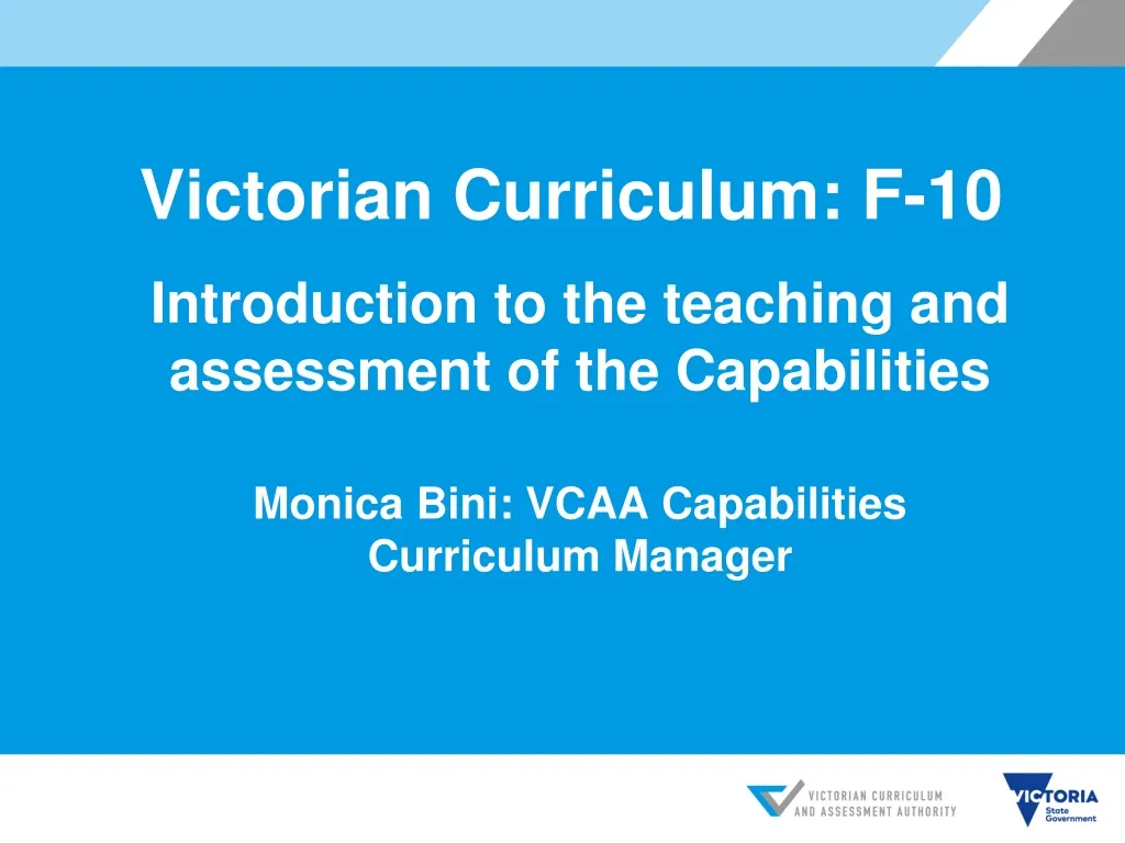 PPT - Victorian Curriculum: F-10 PowerPoint Presentation, free download ...