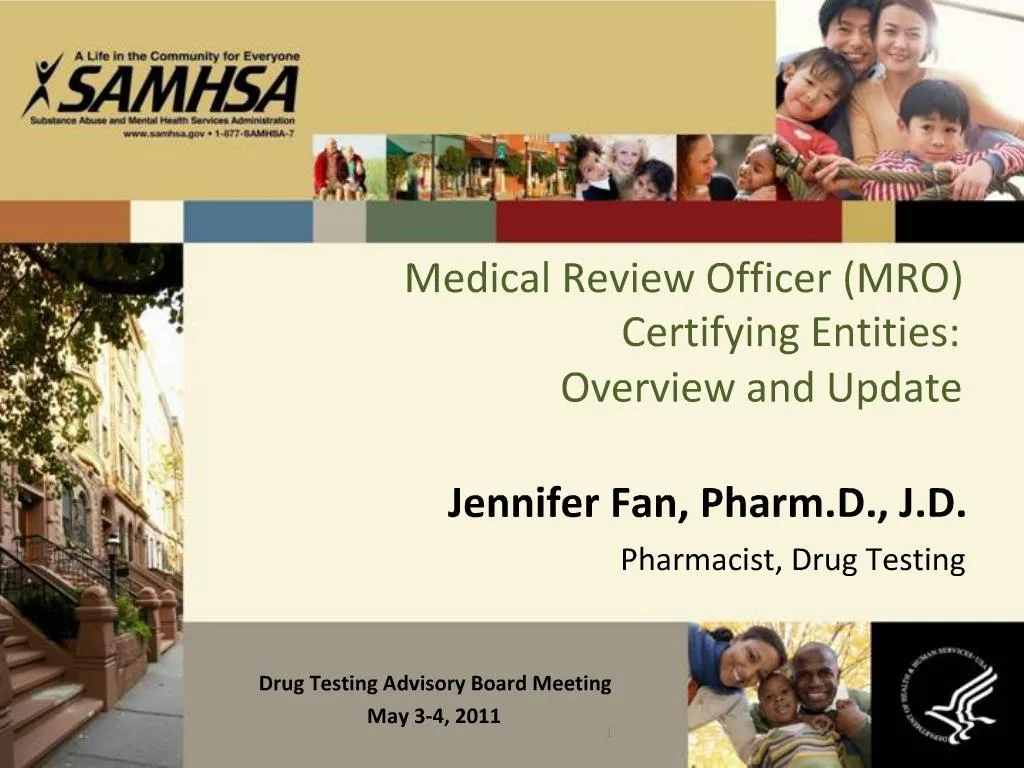 PPT - Medical Review Officer MRO Certifying Entities: Overview and ...