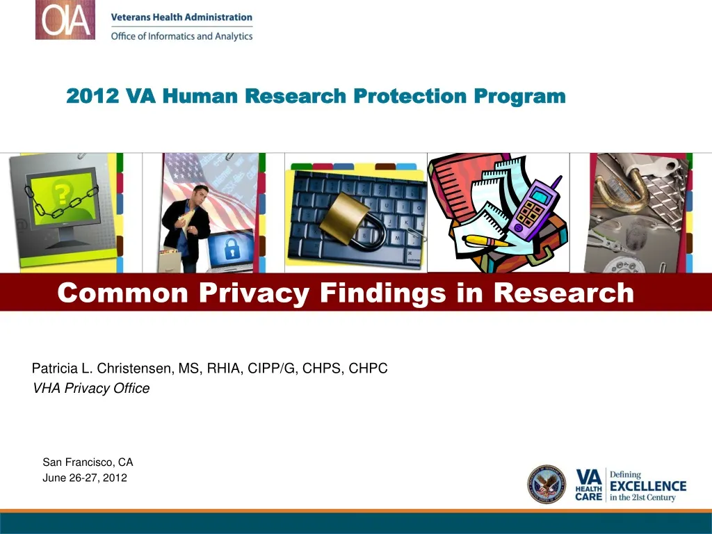 PPT - 2012 VA Human Research Protection Program PowerPoint Presentation ...