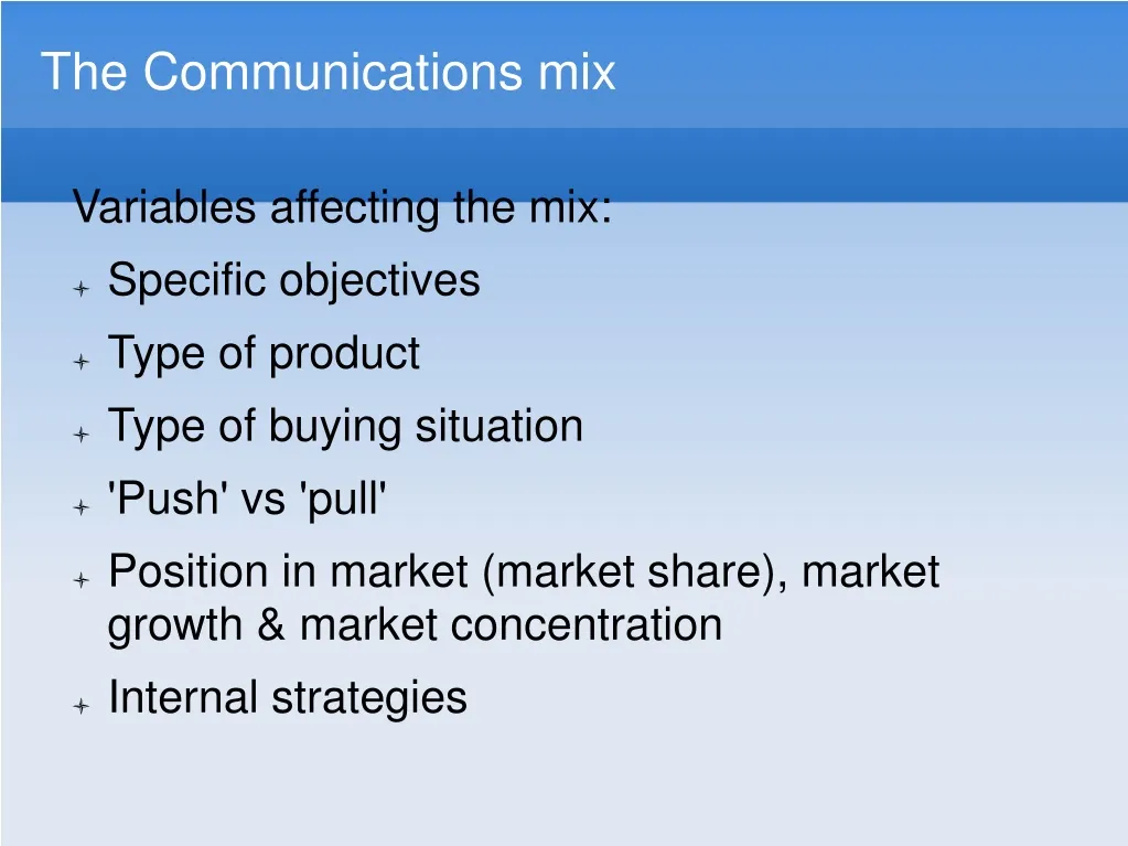 PPT - The Communications mix PowerPoint Presentation, free download ...