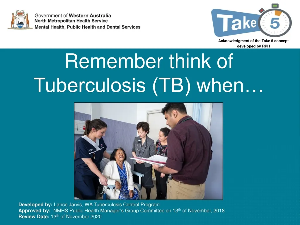 PPT - Remember think of Tuberculosis (TB) when… PowerPoint Presentation ...