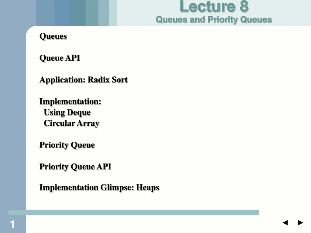 PPT - Queues Queue API Application: Radix Sort Implementation: Using ...