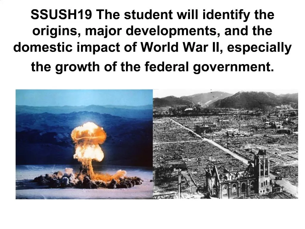 PPT - SSUSH19 The student will identify the origins, major developments ...