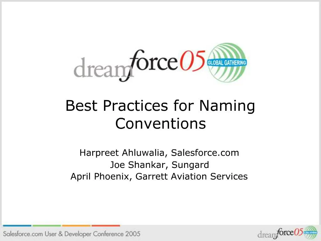 PPT - Best Practices for Naming Conventions PowerPoint Presentation ...