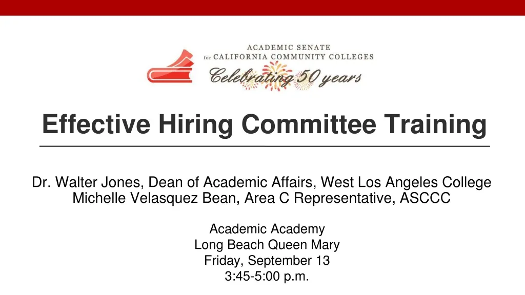 PPT - Effective Hiring Committee Training PowerPoint Presentation, free ...