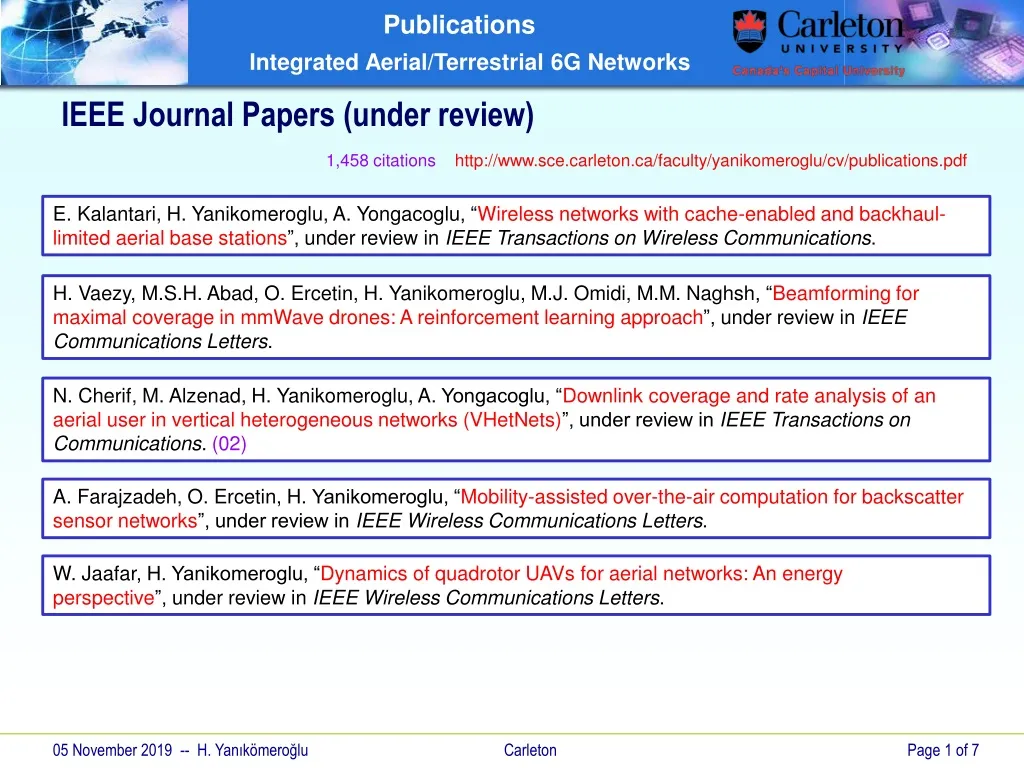 PPT - IEEE Journal Papers (under review) PowerPoint Presentation, free ...