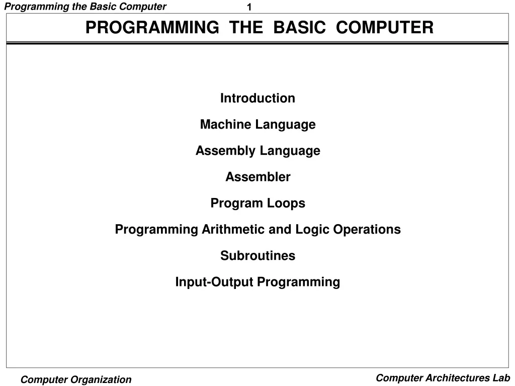 PPT - PROGRAMMING THE BASIC COMPUTER PowerPoint Presentation, free download - ID:611815