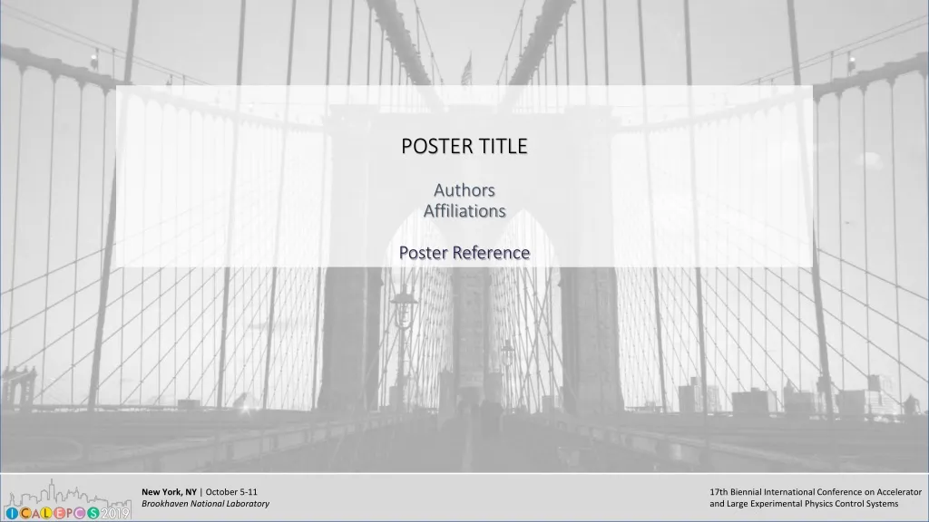 PPT - POSTER TITLE Authors Affiliations Poster Reference PowerPoint ...