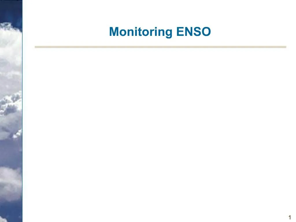 PPT - Monitoring ENSO PowerPoint Presentation, free download - ID:613997