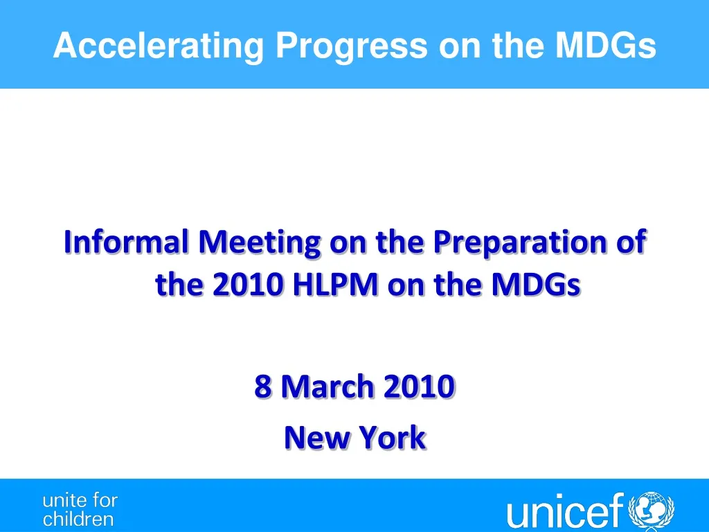 PPT - Accelerating Progress on the MDGs PowerPoint Presentation, free ...