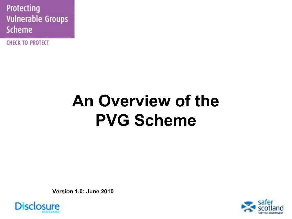 PPT - An Overview of the PVG Scheme Version 1.0: June 2010 PowerPoint ...