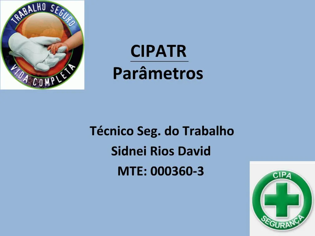 PPT - CIPATR Par metros PowerPoint Presentation, free download - ID:625172