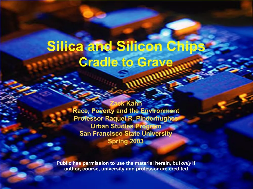PPT - Silica Silicon Chips PowerPoint Presentation, free download - ID ...