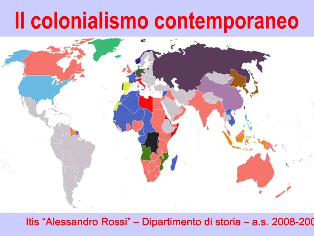 PPT - Il colonialismo contemporaneo PowerPoint Presentation, free ...