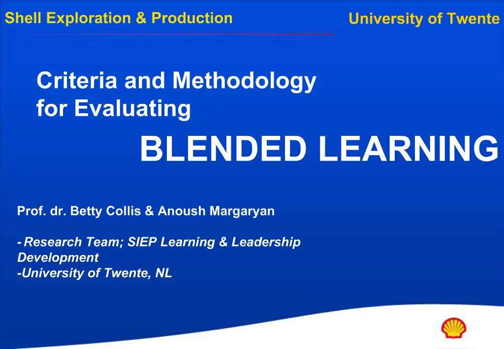 PPT - Shell Exploration Production PowerPoint Presentation, free ...