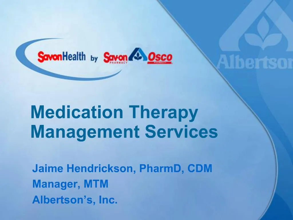PPT - Medication Therapy Management Services PowerPoint Presentation ...