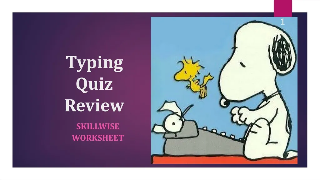 PPT - Typing Quiz Review PowerPoint Presentation, free download - ID:630185