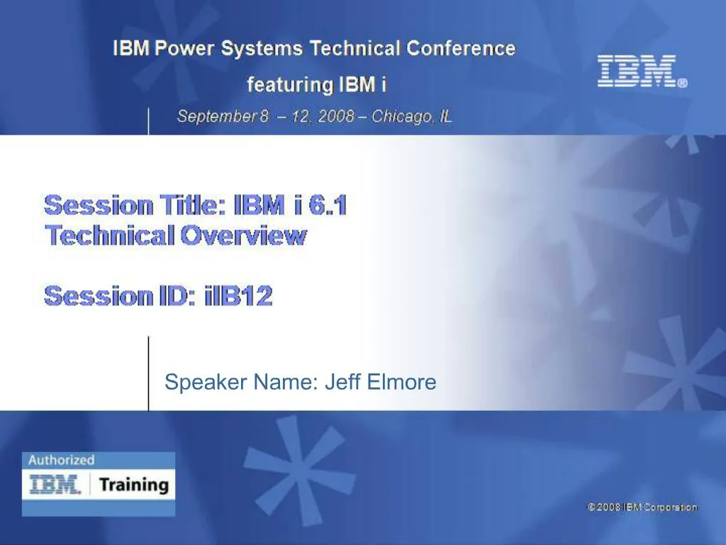 PPT - Speaker Name: Jeff Elmore PowerPoint Presentation, free download ...