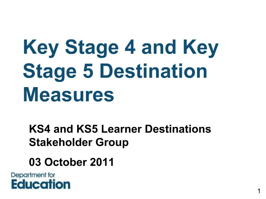 PPT - Key Stage 4 and Key Stage 5 Destination Measures PowerPoint ...