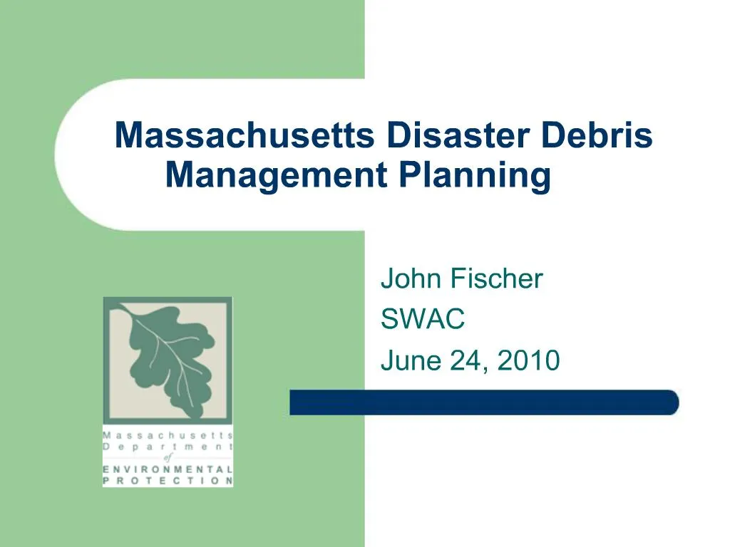 PPT - Massachusetts Disaster Debris Management Planning PowerPoint ...