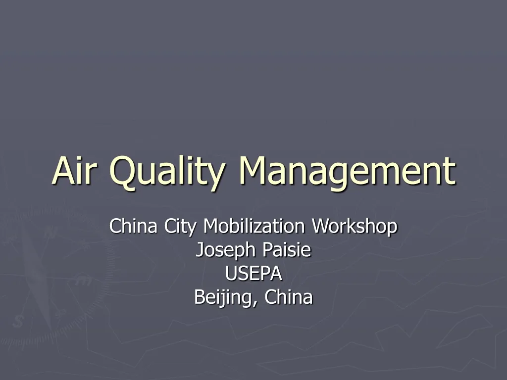 PPT - Air Quality Management PowerPoint Presentation, free download ...