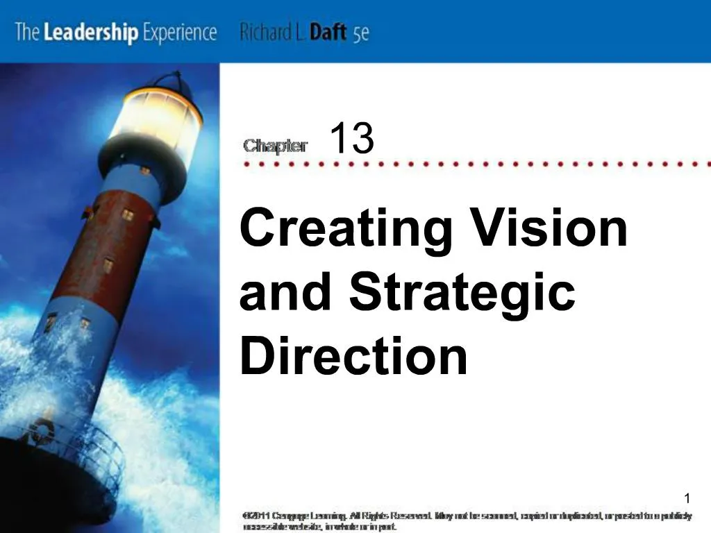 PPT - Creating Vision and Strategic Direction PowerPoint Presentation ...