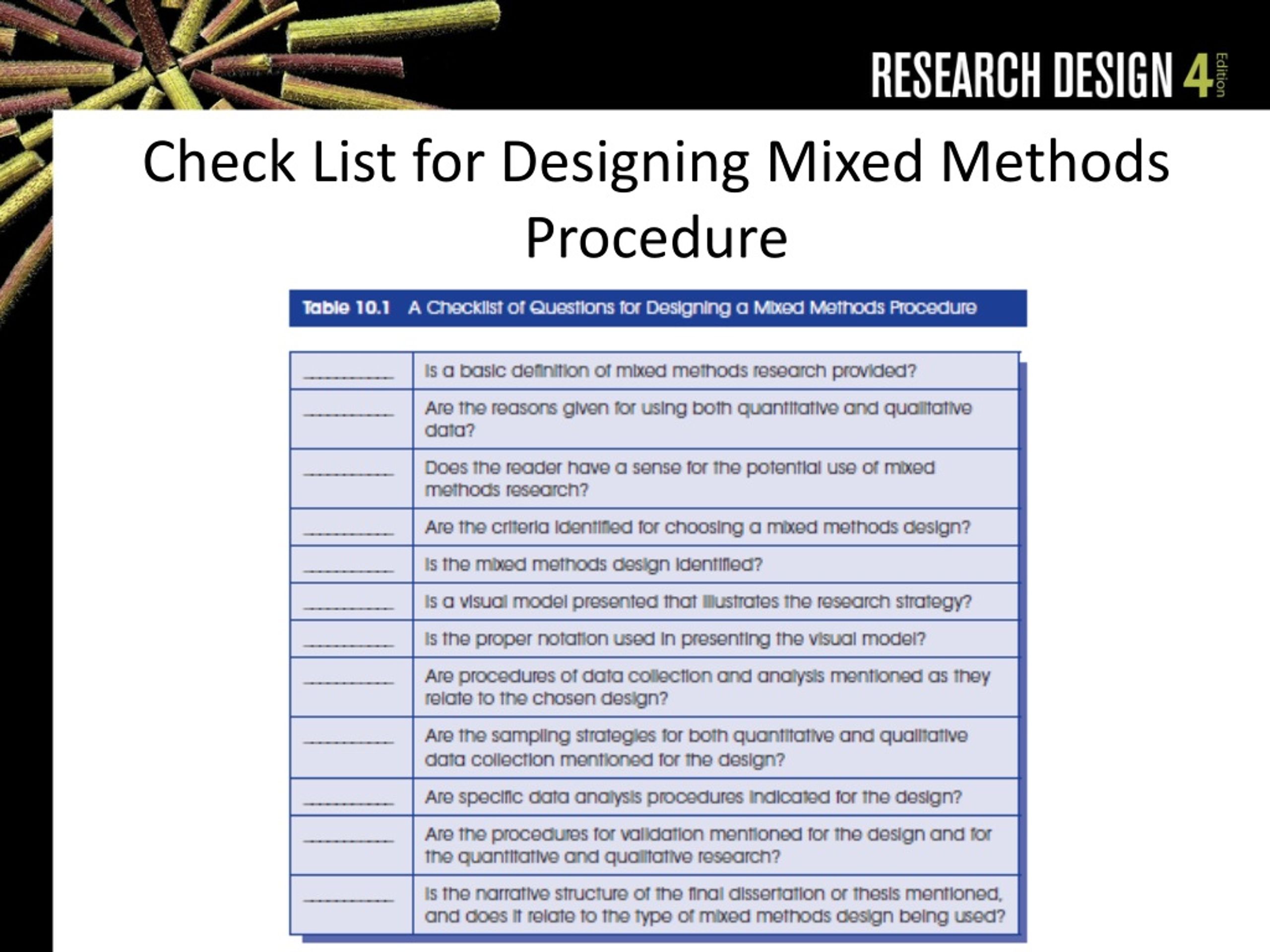 PPT - Chapter Ten: Mixed Methods Procedures PowerPoint Presentation ...