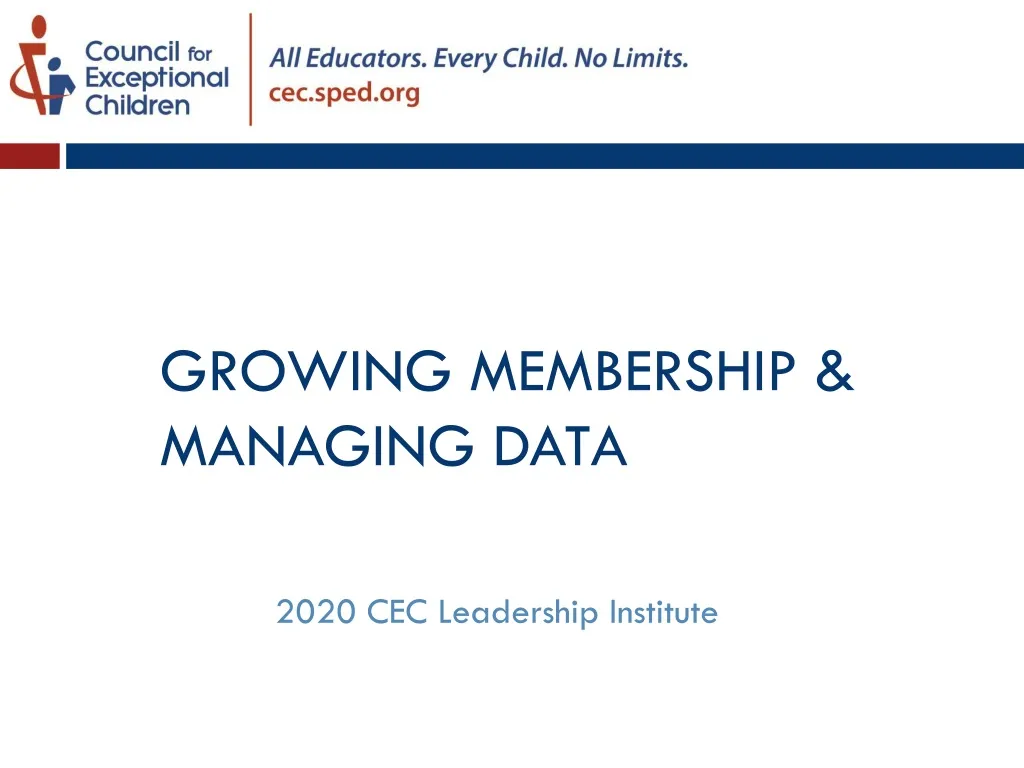 PPT - Growing Membership & Managing Data PowerPoint Presentation, free ...