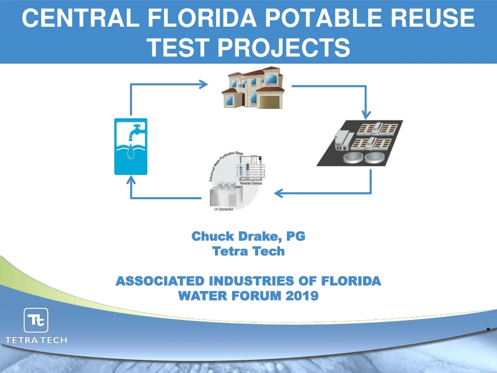 PPT - CENTRAL FLORIDA POTABLE REUSE TEST PROJECTS . PowerPoint ...