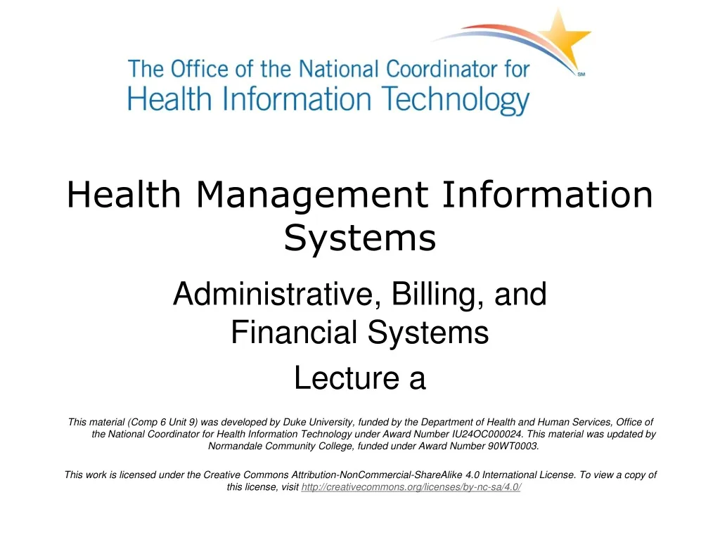 PPT - Health Management Information Systems PowerPoint Presentation ...