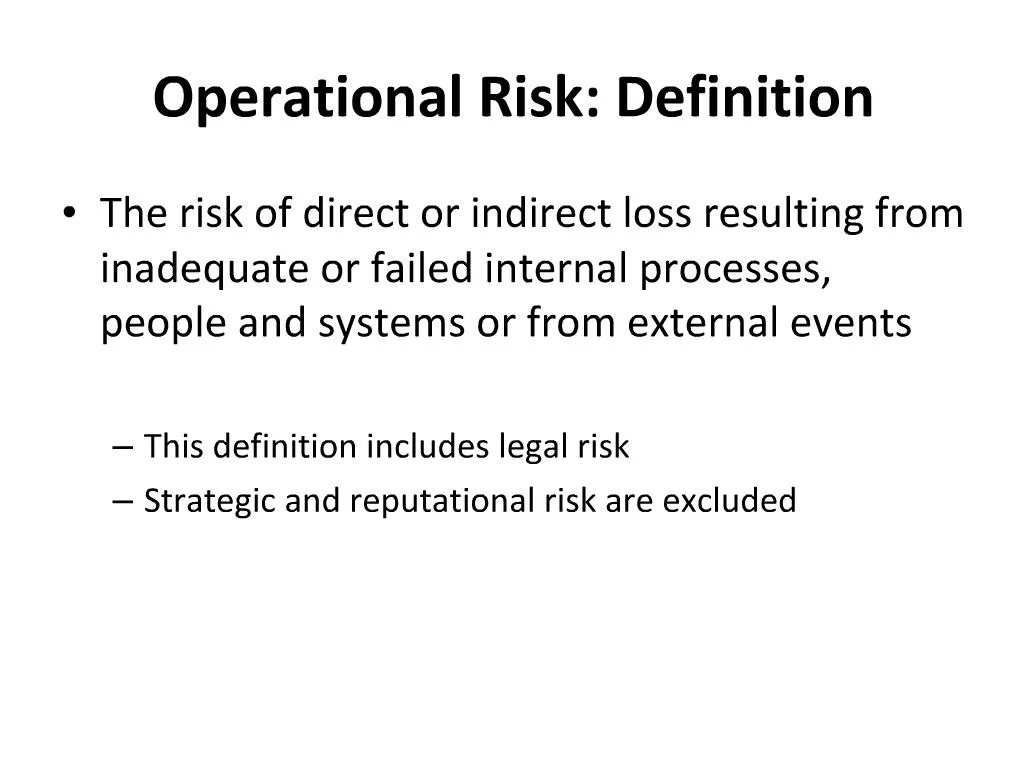PPT - Operational Risk: Definition PowerPoint Presentation, free ...