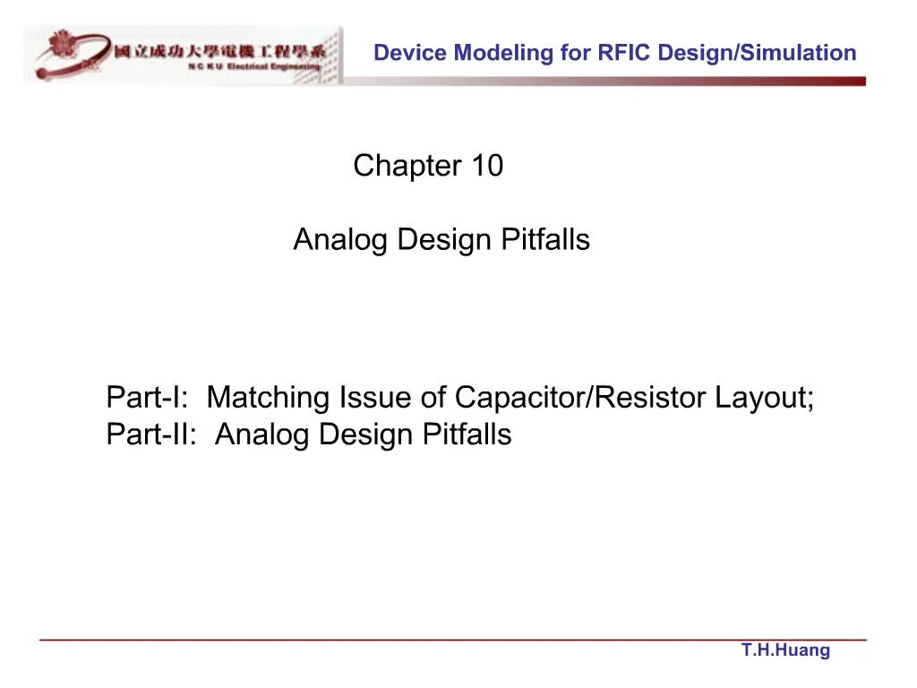 PPT - Device Modeling for RFIC Design PowerPoint Presentation, free ...